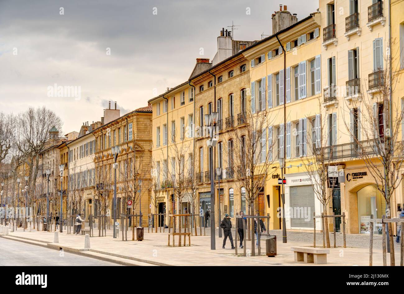AIx-en-Provence landmarks, France Stock Photo - Alamy