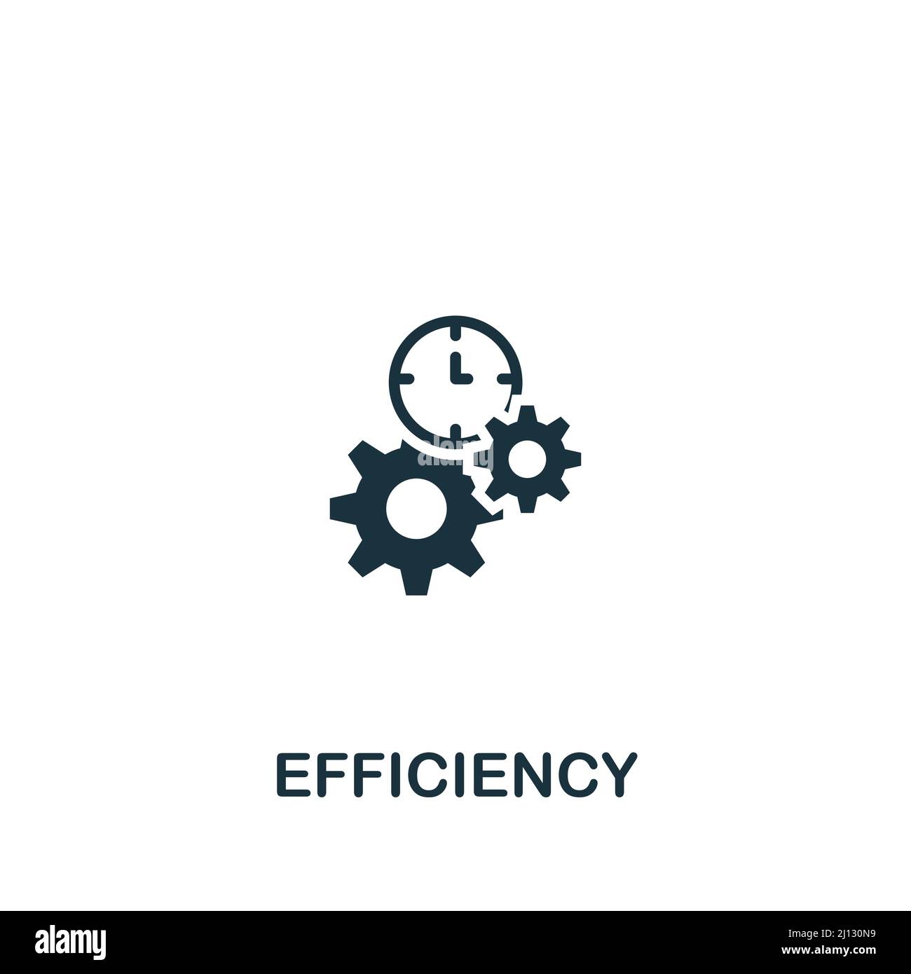 Efficiency icon. Monochrome simple icon for templates, web design and ...