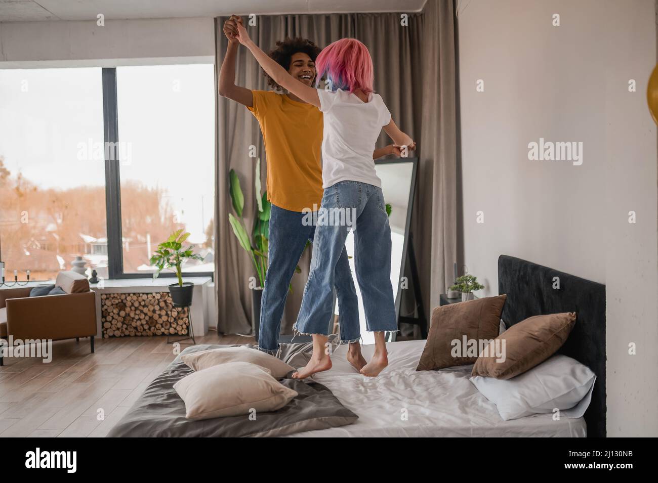 Young guy enjoying time hi-res stock photography and images - Alamy