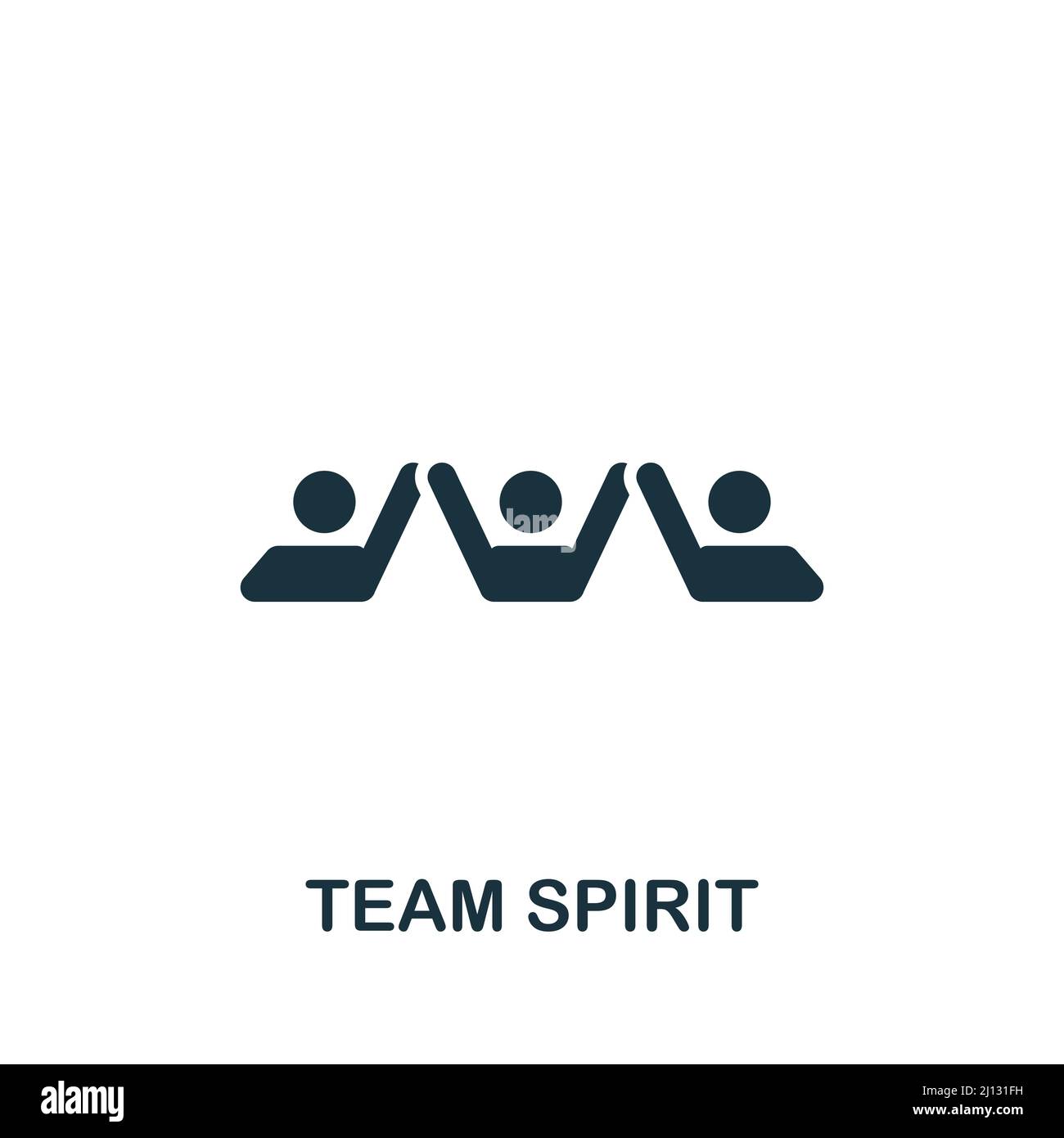 Team Spirit icon. Monochrome simple icon for templates, web design and ...