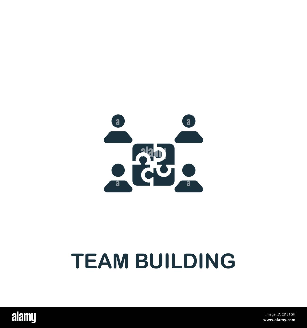 Team Building icon. Monochrome simple icon for templates, web design ...