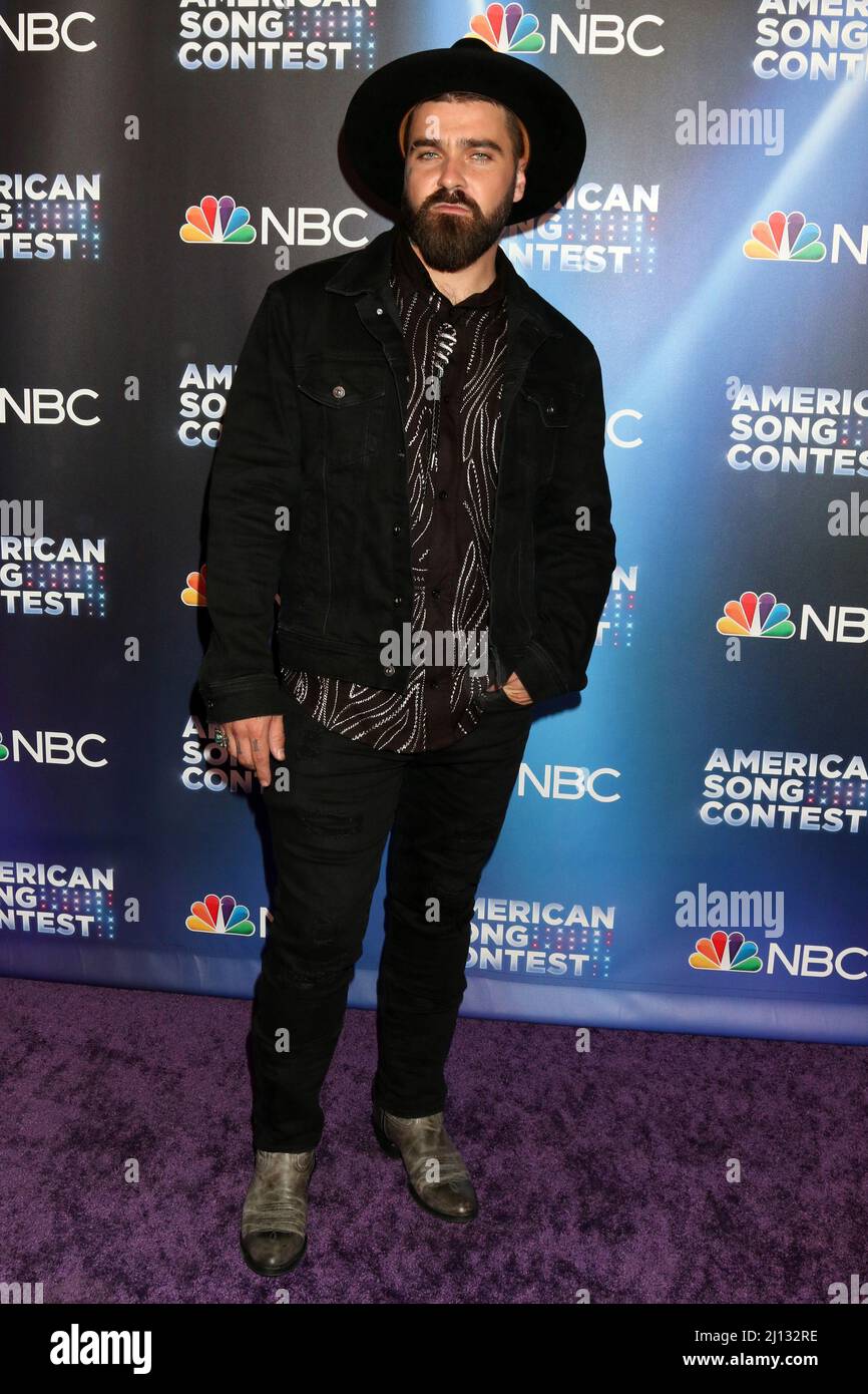 LOS ANGELES - MAR 21: Hueston at the American Song Contest Live Show ...