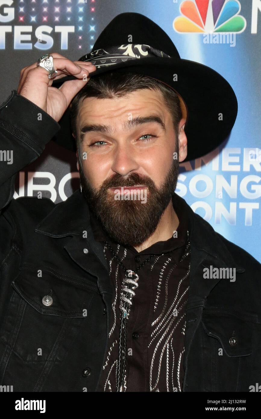LOS ANGELES - MAR 21: Hueston at the American Song Contest Live Show ...