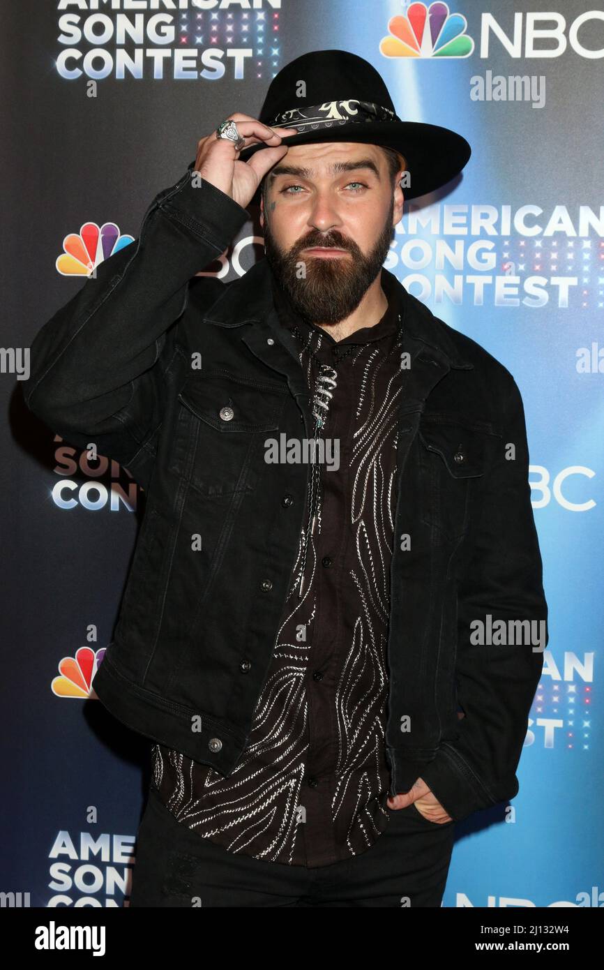 LOS ANGELES - MAR 21: Hueston at the American Song Contest Live Show ...