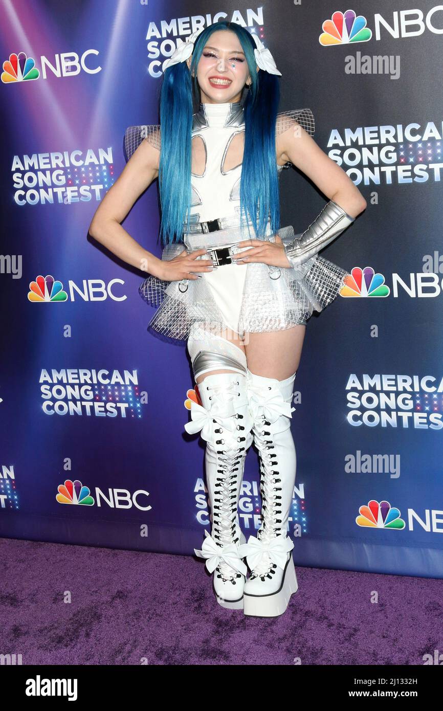 LOS ANGELES - MAR 21: AleXa at the American Song Contest Live Show Red ...