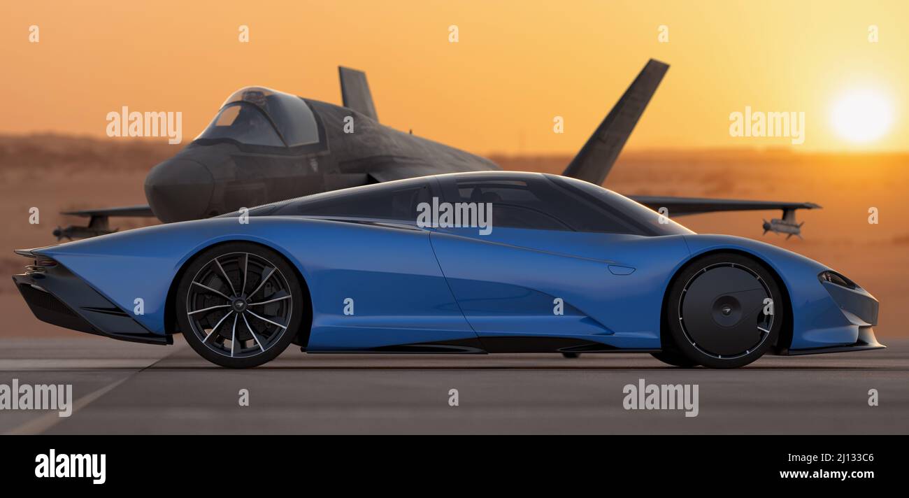 McLaren Speedtail - Hybrid Hyper-GT on the background of a modern ...