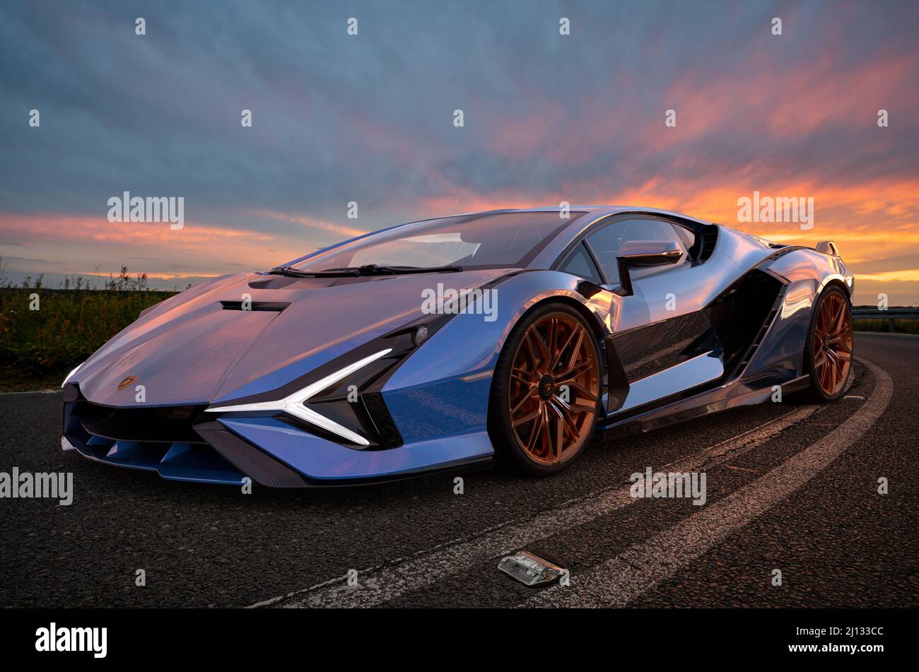 Sián is the first-ever hybrid-powered Lamborghini Stock Photo - Alamy
