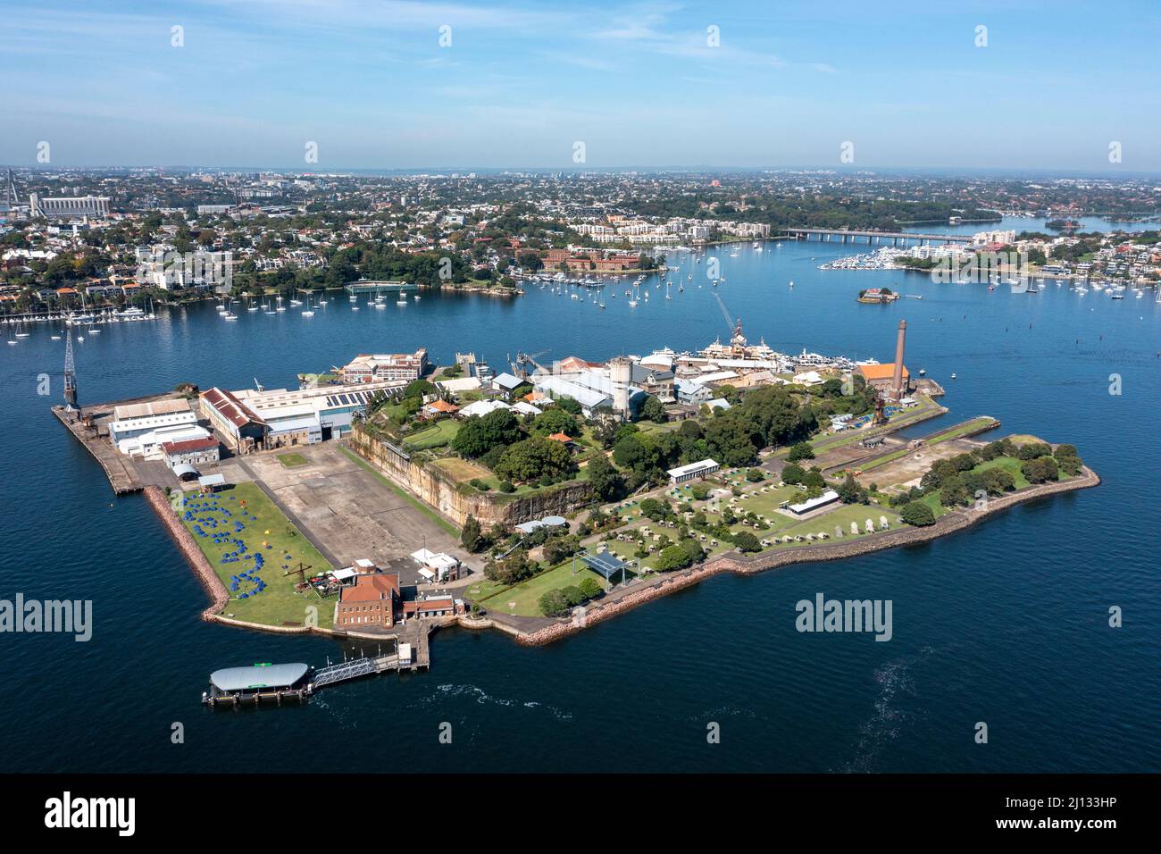 Cockatoo island aerial hi-res stock photography and images - Alamy