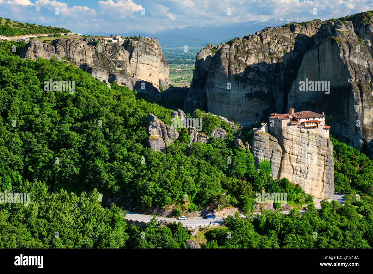 Monastery of Rousanou and Monastery of St. Stephen in Meteora in Greece ...
