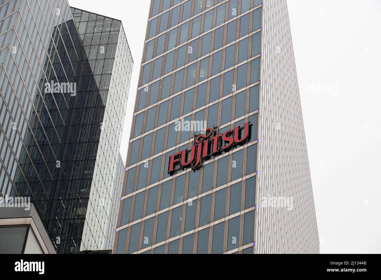 Munich, Germany. 22nd Mar, 2022. Tower of the japanese IT company ...