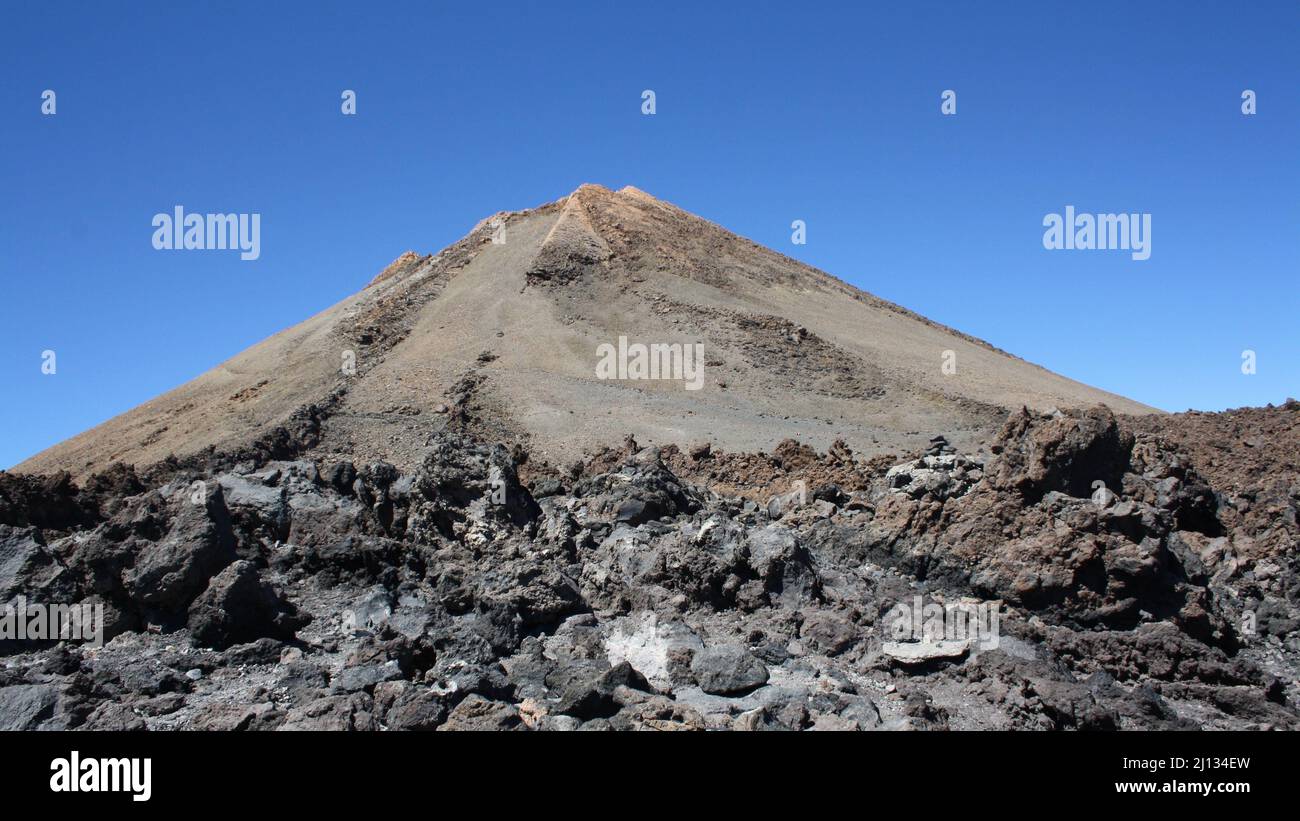 Pico del Teide - Summit of Mount Teide on the Canary Island of Tenerife ...