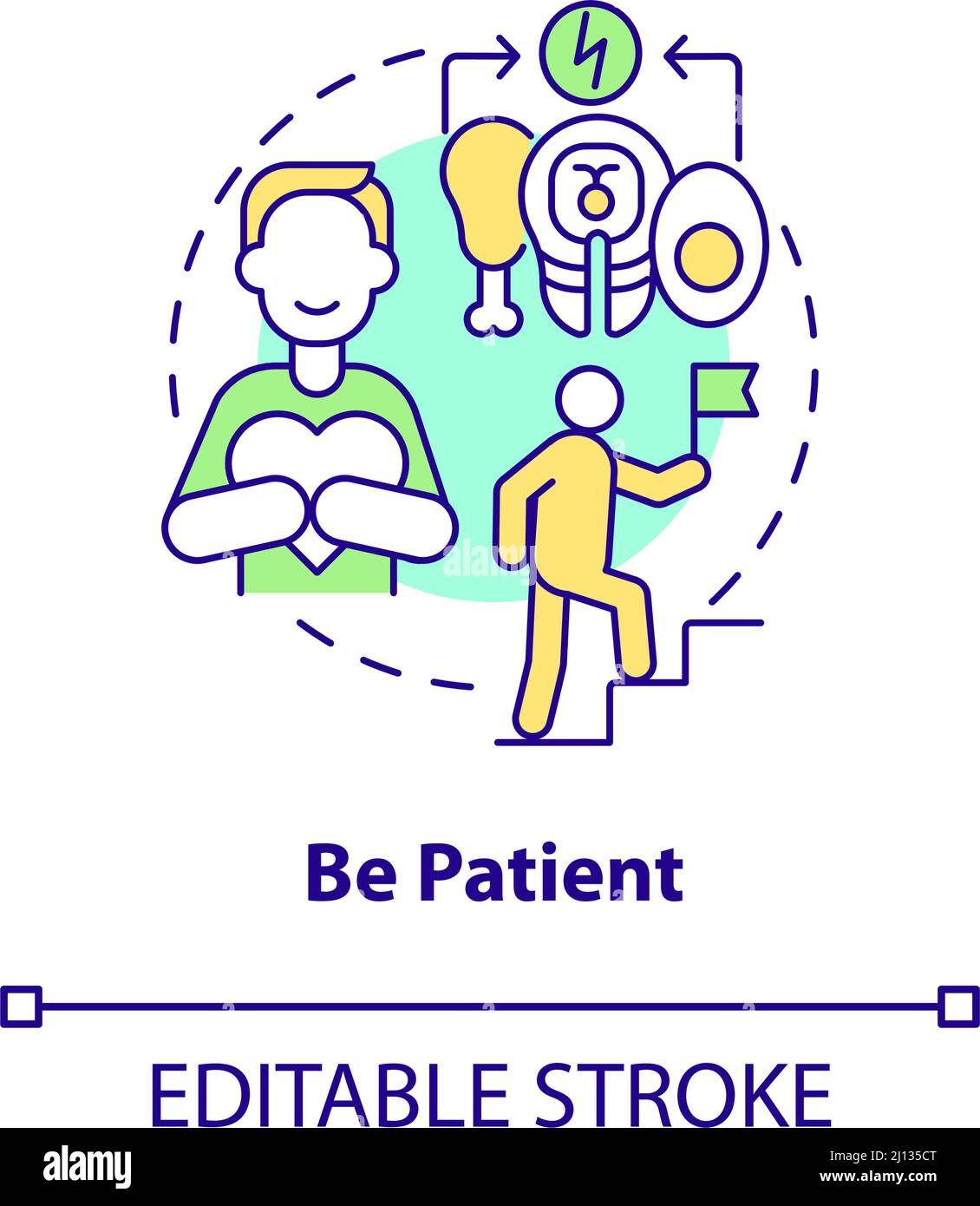 Be patient concept icon Stock Vector Image & Art - Alamy