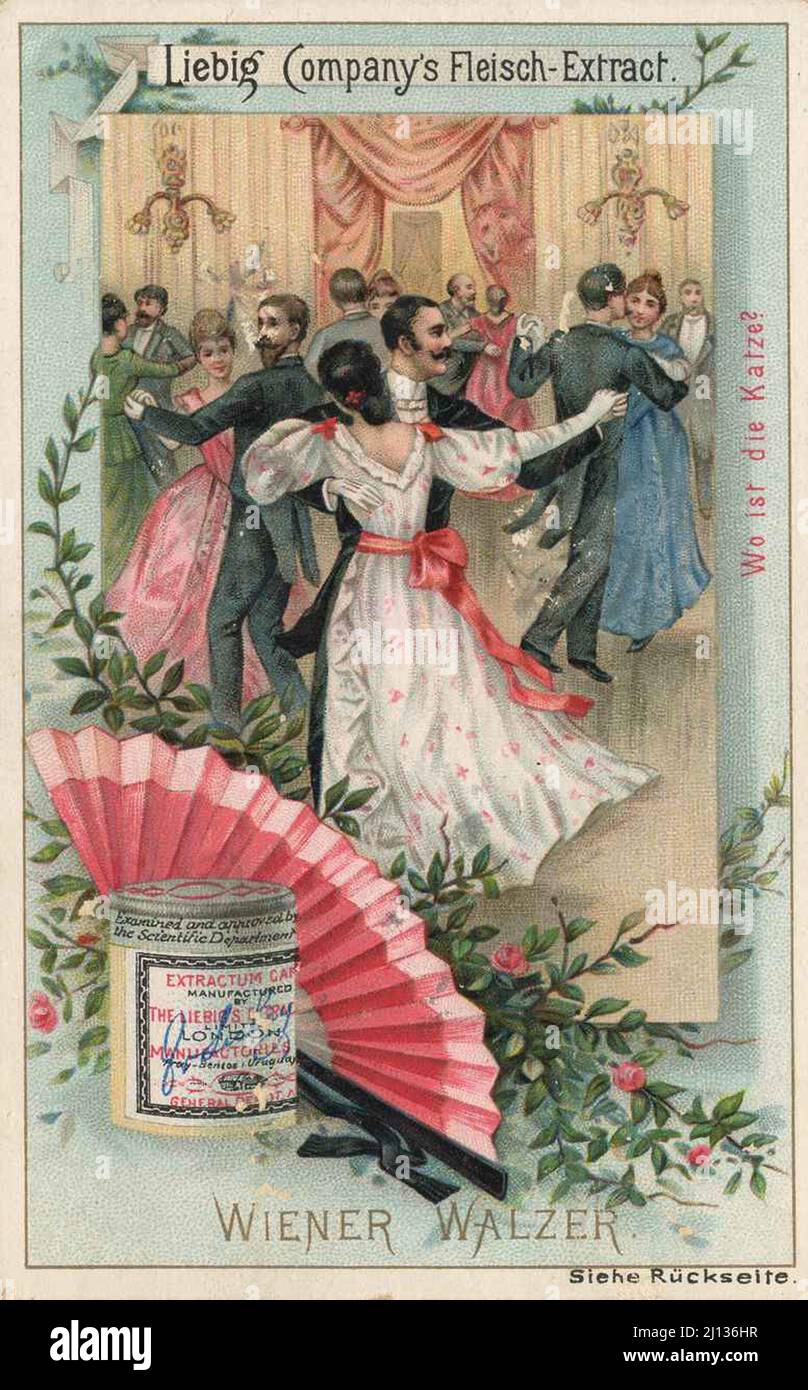 Bilderserie Tänze der Länder, Wiener Walzer, Österreich / Picture ...