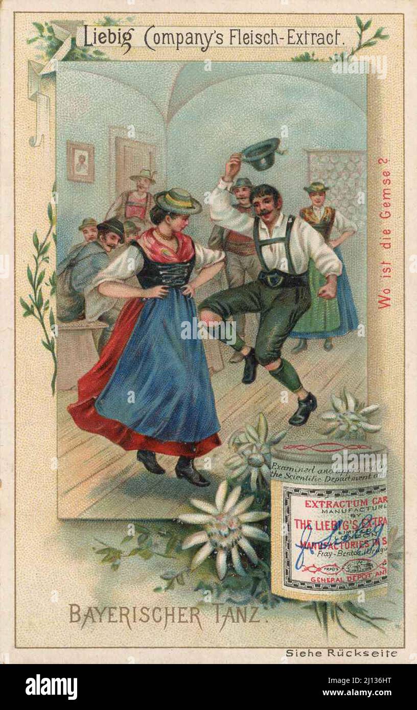 Bilderserie Tänze der Länder, Bayerischer Tanz, Bayern, Deutschland / Picture series dances of ...