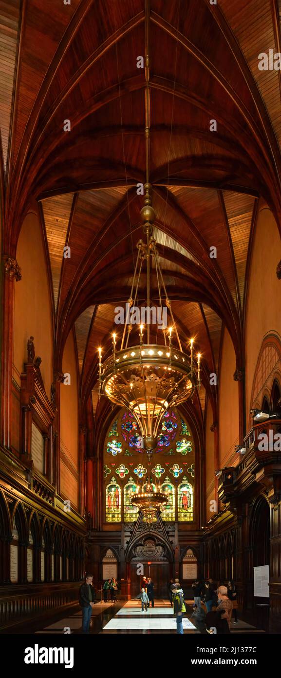 Memorial Transept inside the Harvard Memorial Hall Stock Photo - Alamy