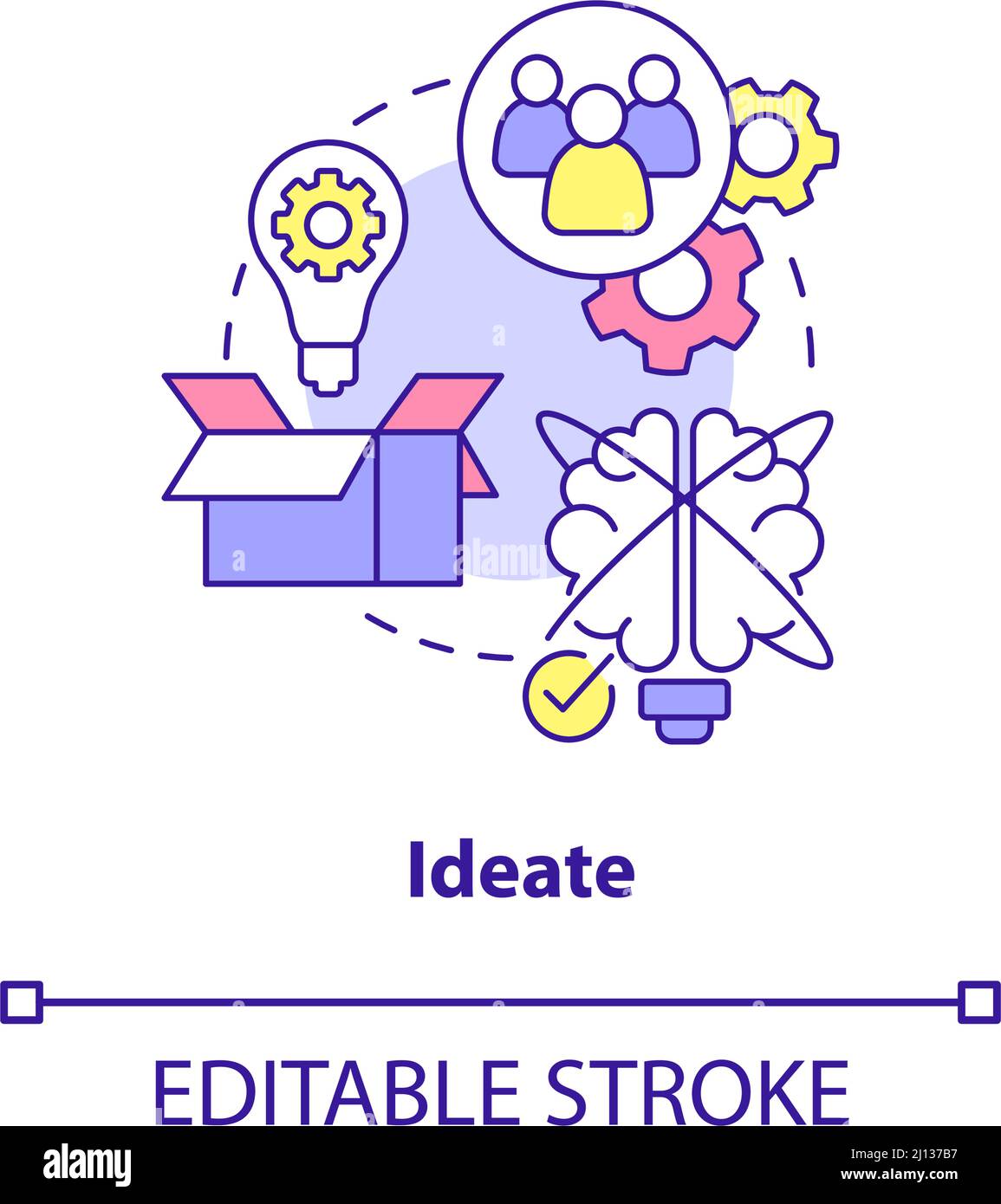 Ideate concept icon Stock Vector Image & Art - Alamy