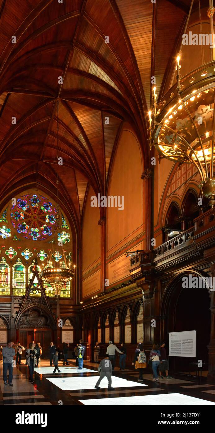 Memorial Transept inside the Harvard Memorial Hall Stock Photo - Alamy