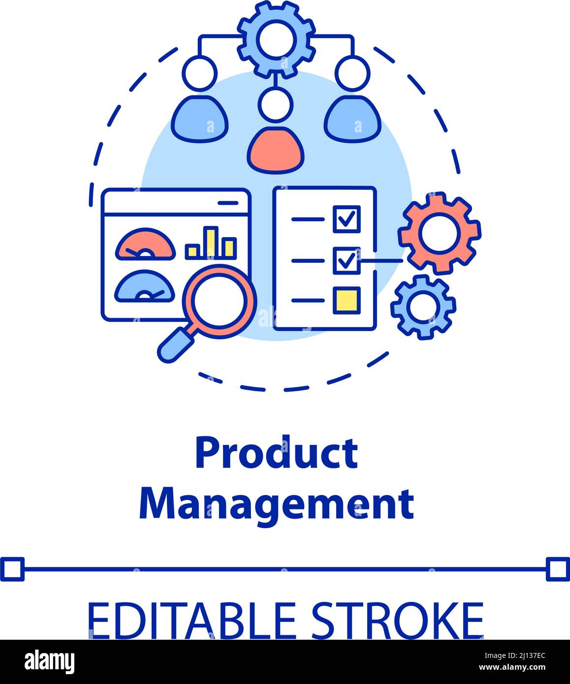 Product management development thin Cut Out Stock Images & Pictures - Alamy