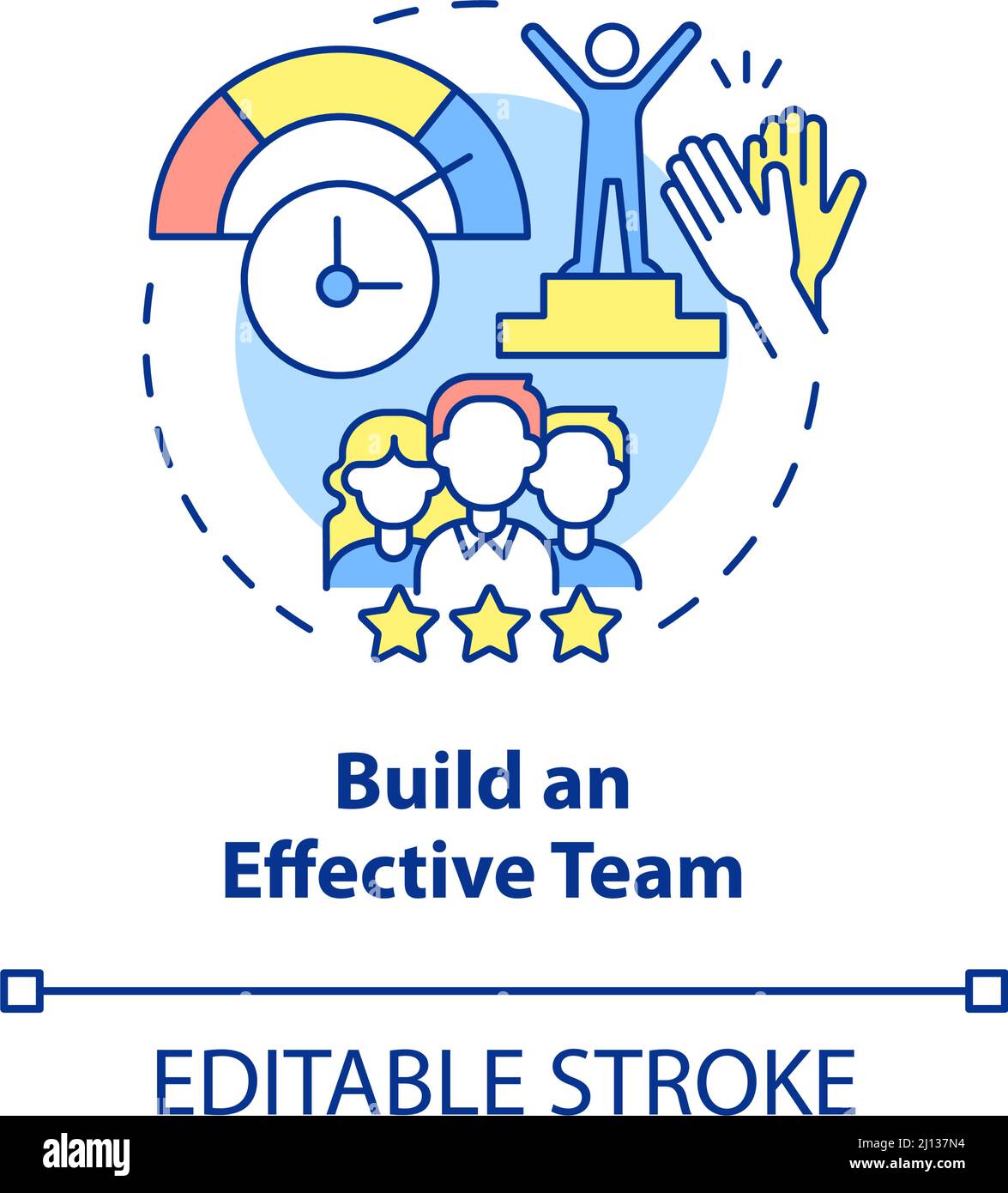 Build effective team concept icon Stock Vector Image & Art - Alamy