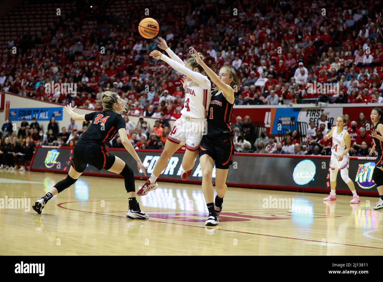 Bloomington, United States. 21st Mar, 2022. Indiana Hoosiers guard ...