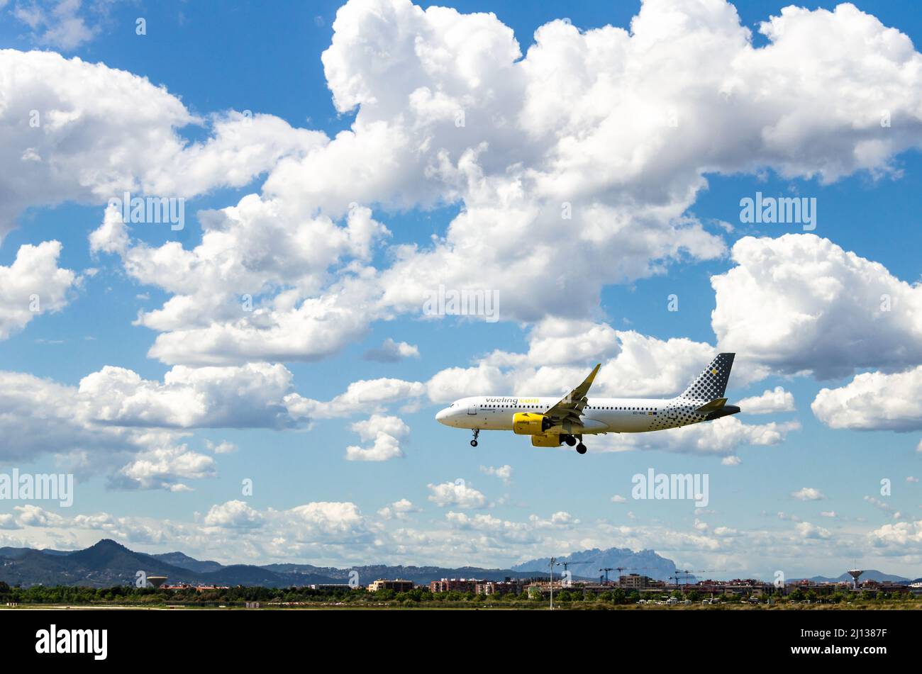 Barcelona, Spain; May 18, 2019: Airbus A320 airplane of the Vueling ...