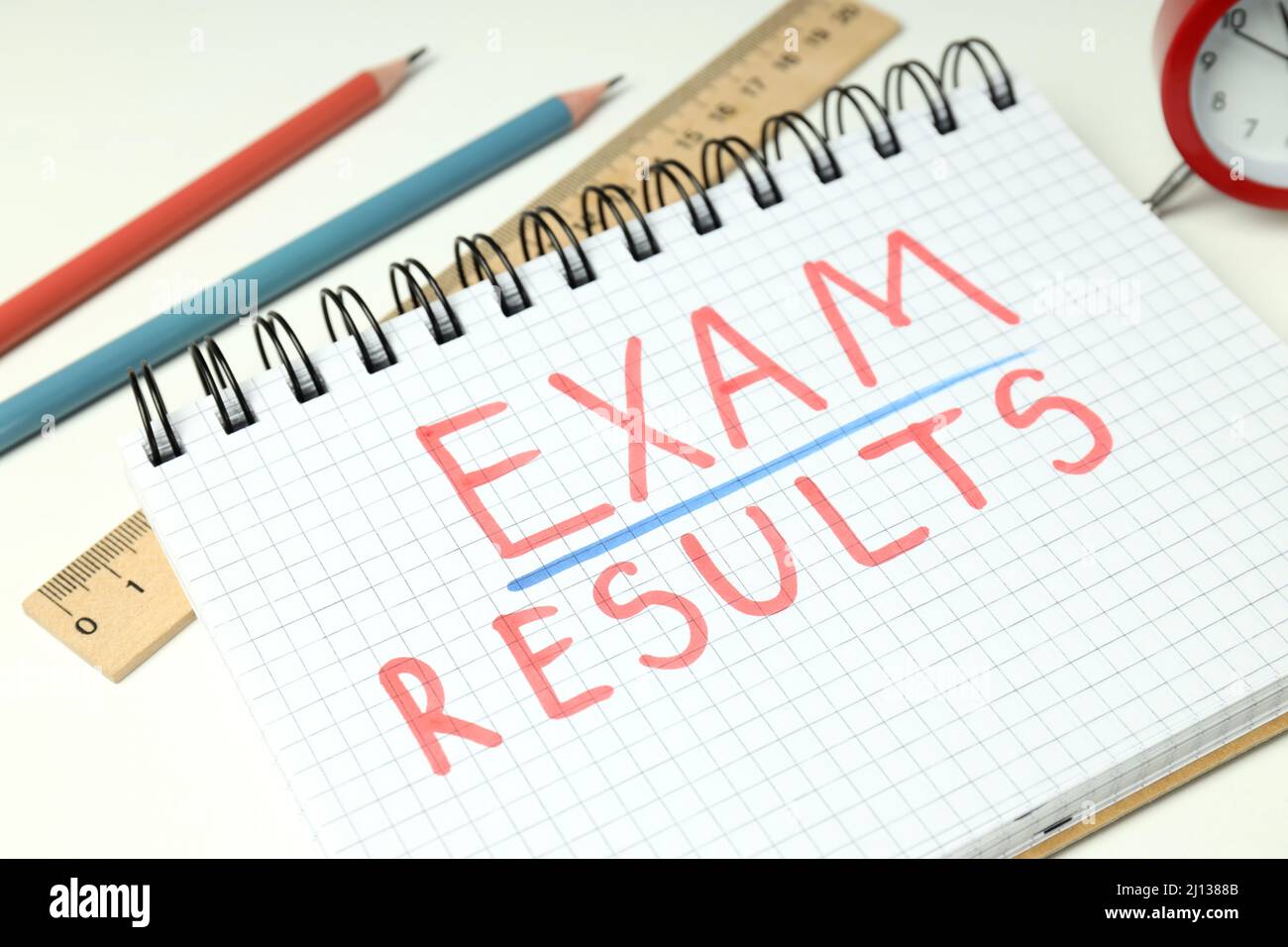 Concept of exams and tests, close up Stock Photo - Alamy