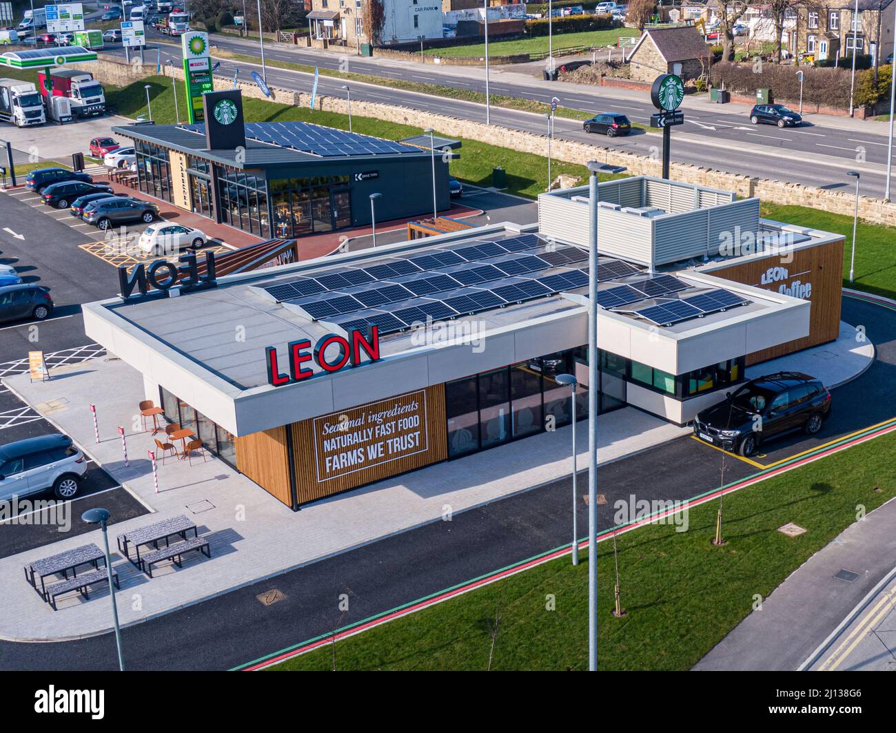 Gildersome - March 2022: Leon Natural Fast Food Restaurant Service ...