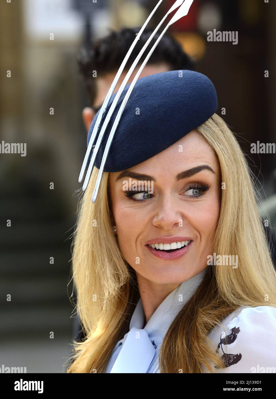 Katherine Jenkins OBE, singer, arriving at the Memorial Service for ...