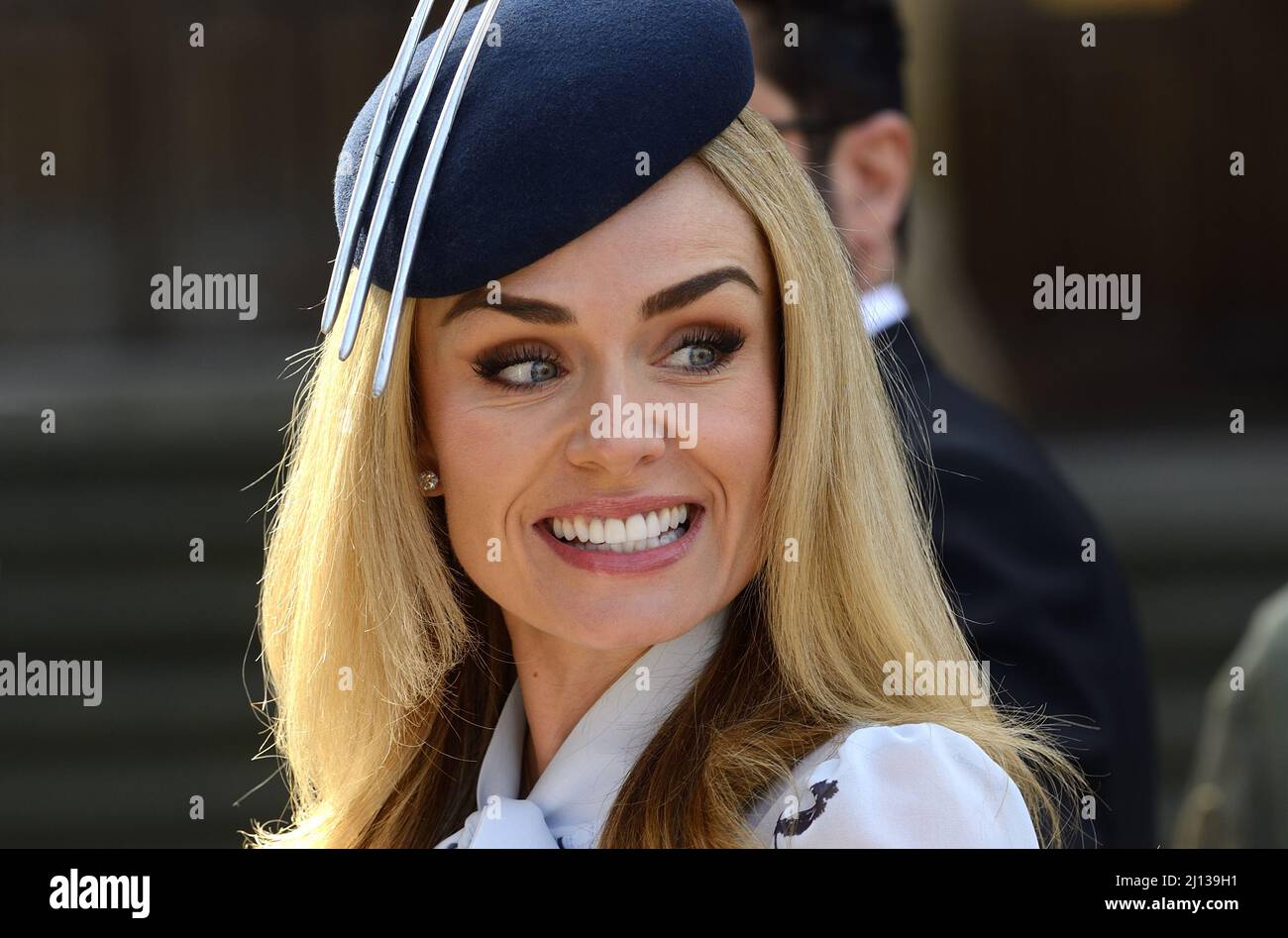 Katherine Jenkins OBE, singer, arriving at the Memorial Service for ...