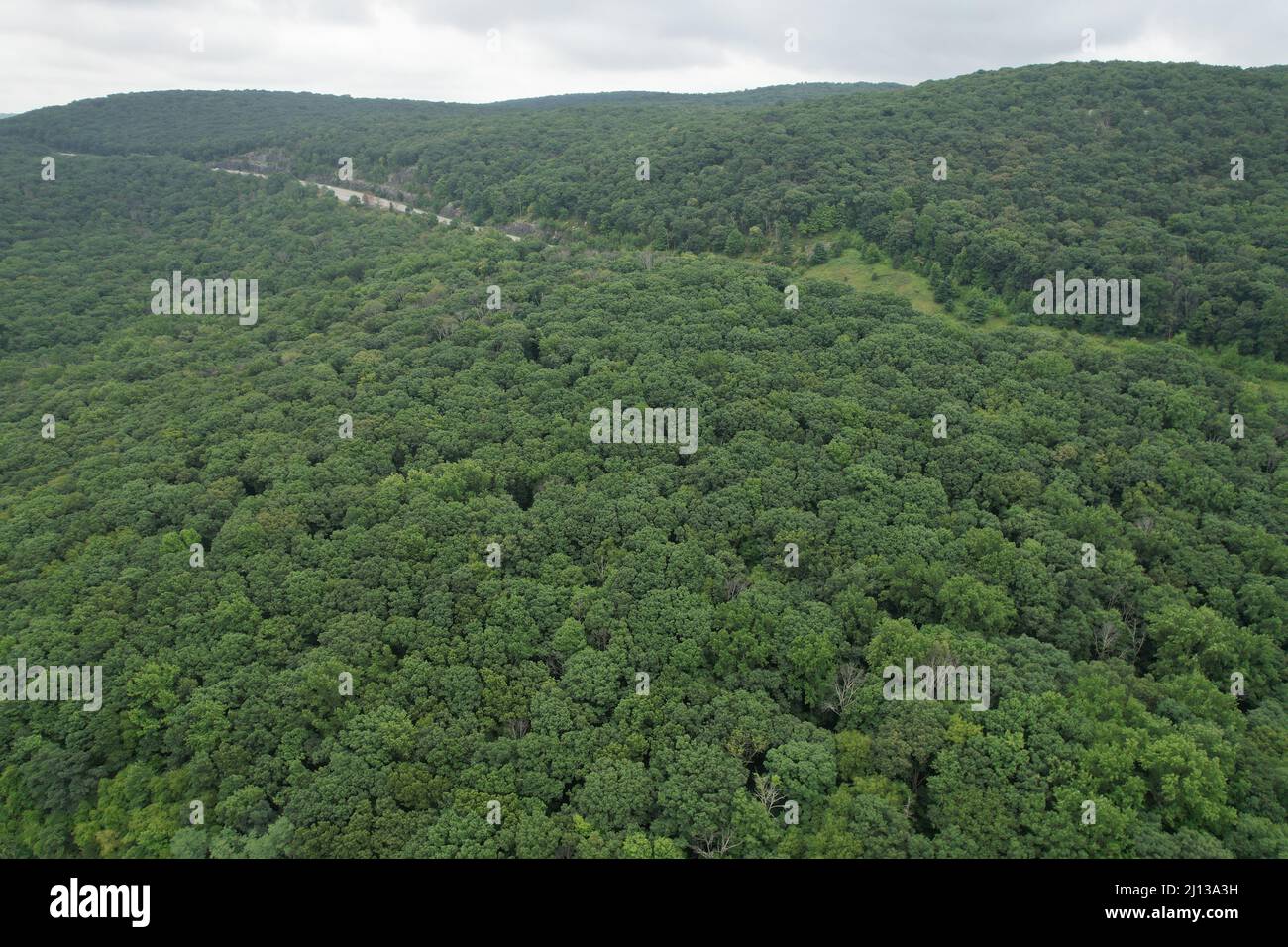 Aerial view mountains forests fields hi-res stock photography and ...