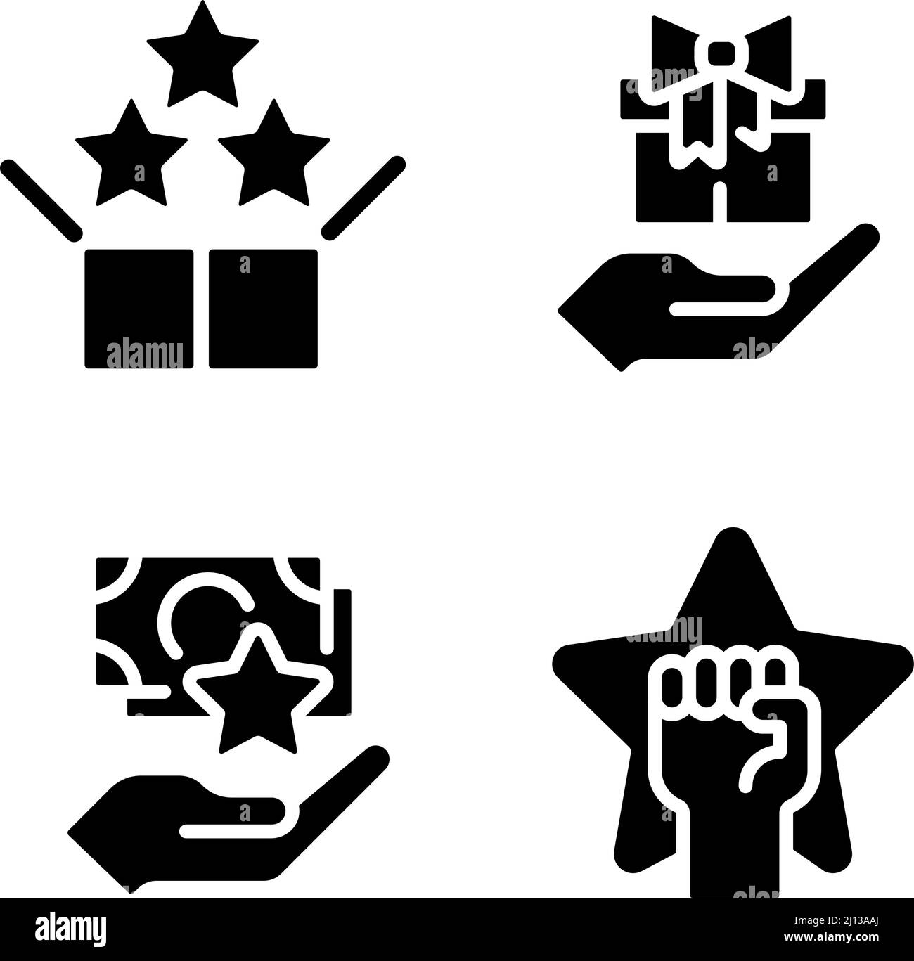 Effective sales strategy black glyph icons set on white space Stock ...