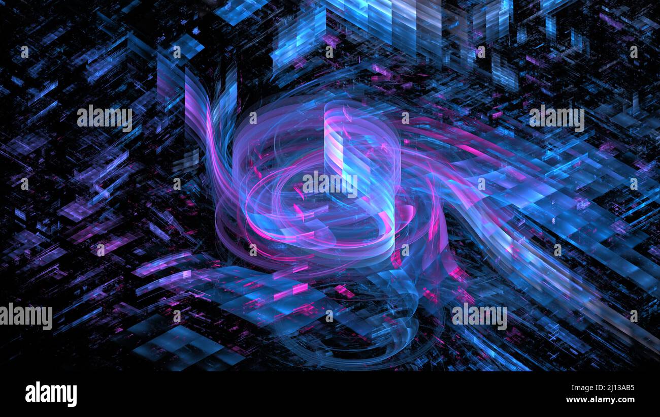 Abstract glowing background digital technology. Hi tech digital ...