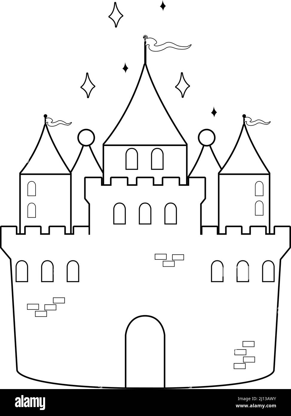 Fairy Tale Castle Coloring Pages