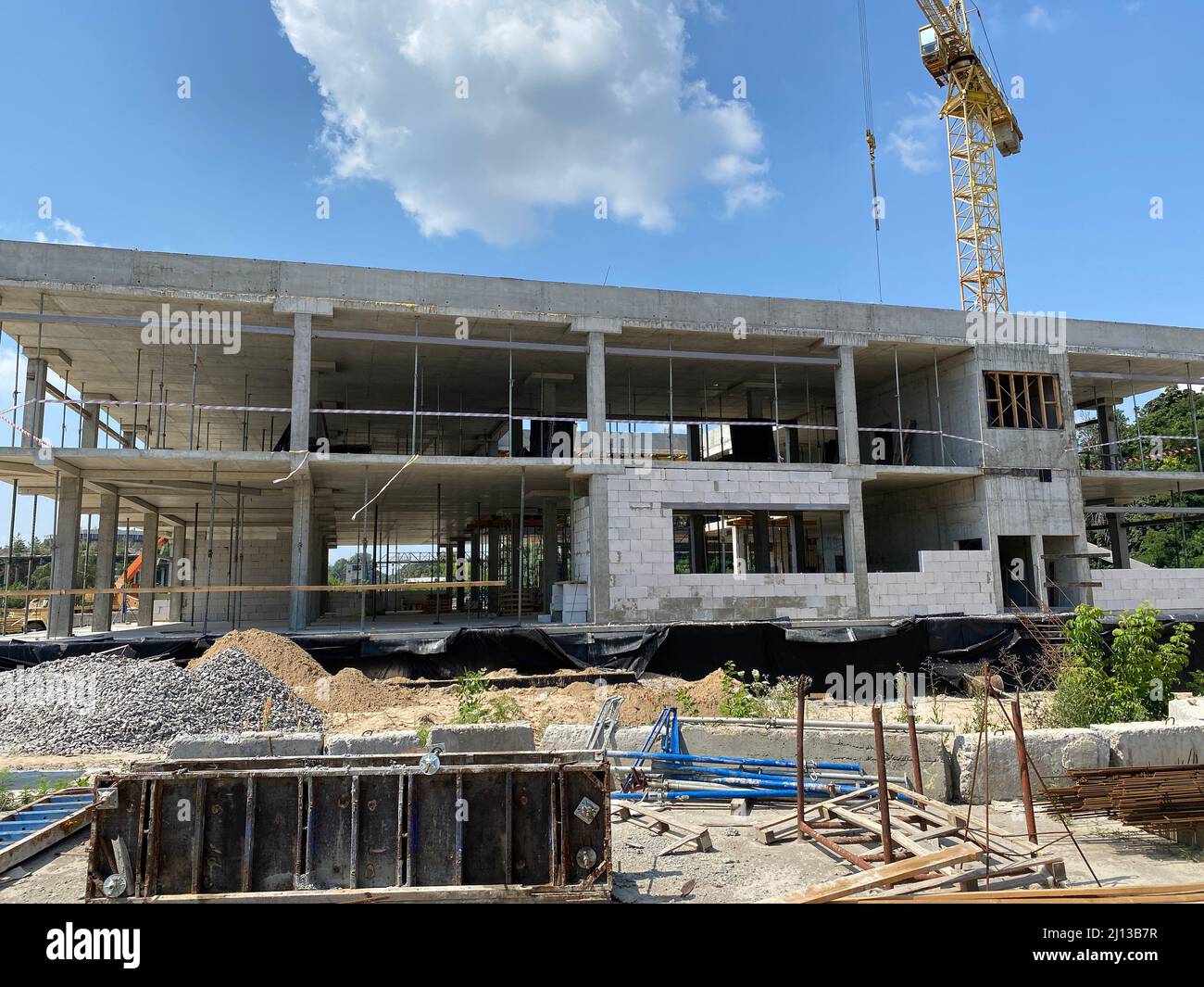 Concrete Building Construction Process