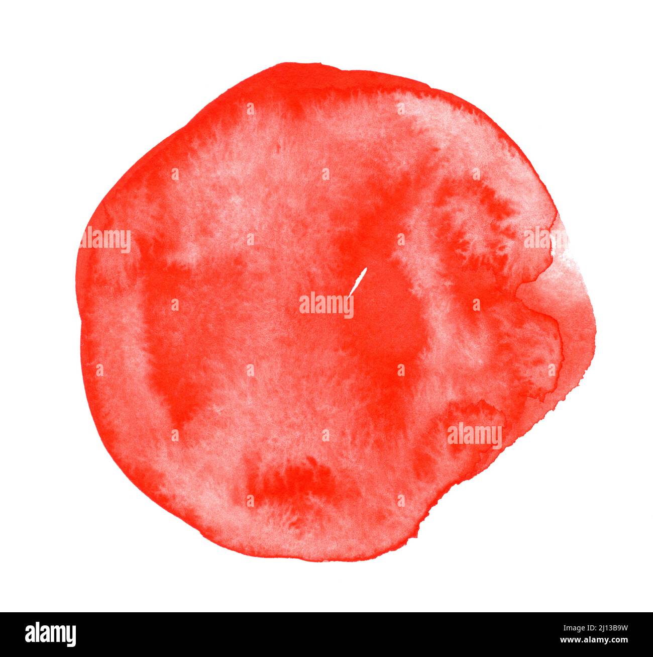 Hand drawn red watercolor spot. Abstract watercolor background Stock ...