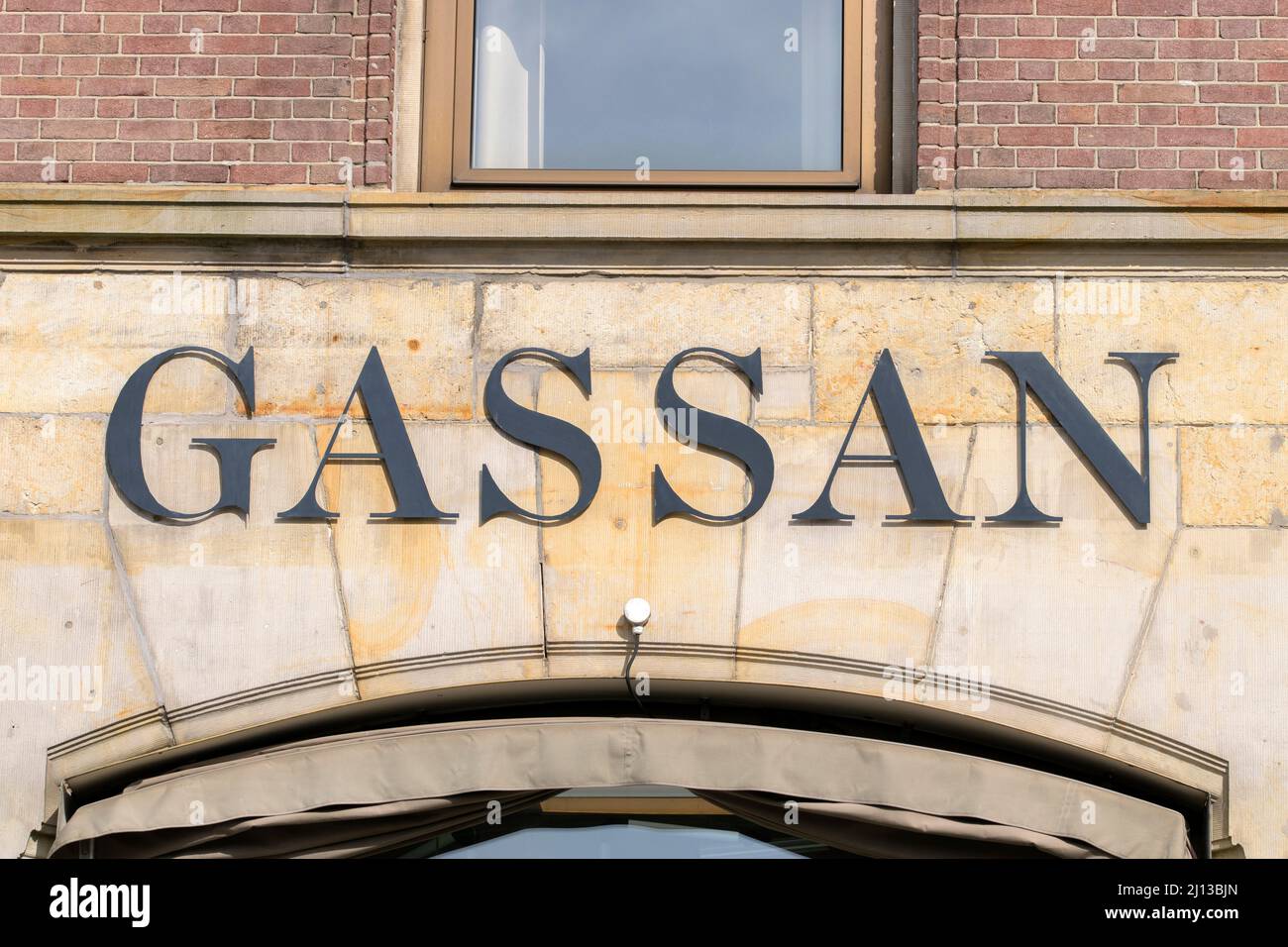 Advertising Sign Gassan Company At Amsterdam The Netherlands 14-3-2022 ...