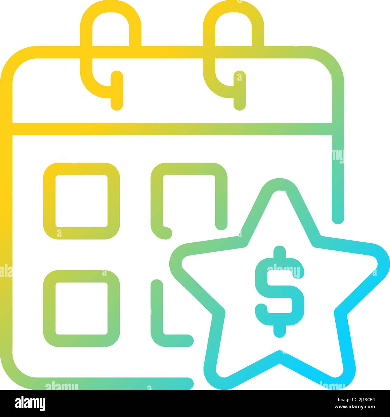 Annual bonus gradient linear vector icon Stock Vector Image & Art - Alamy