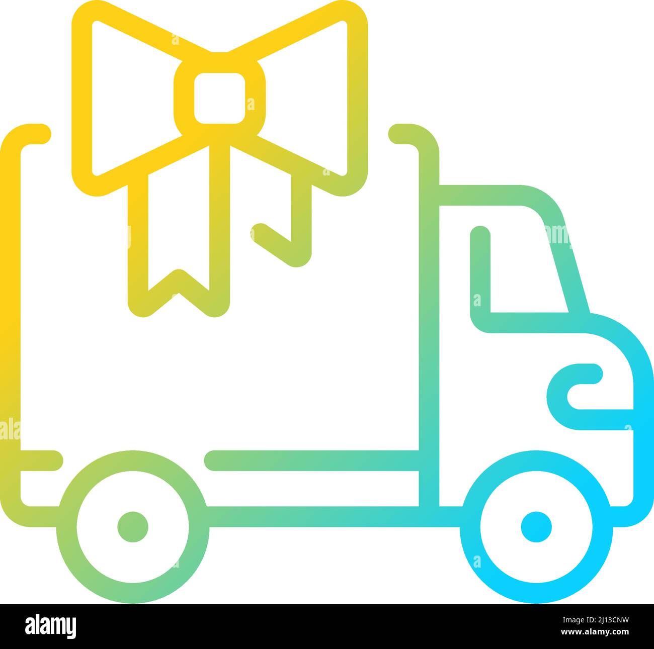 Free delivery gradient linear vector icon Stock Vector Image & Art - Alamy