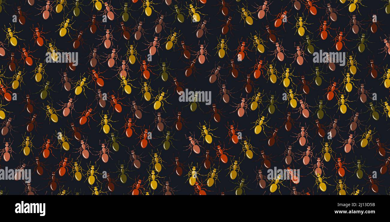 Black ant illustration Stock Vector Images - Alamy