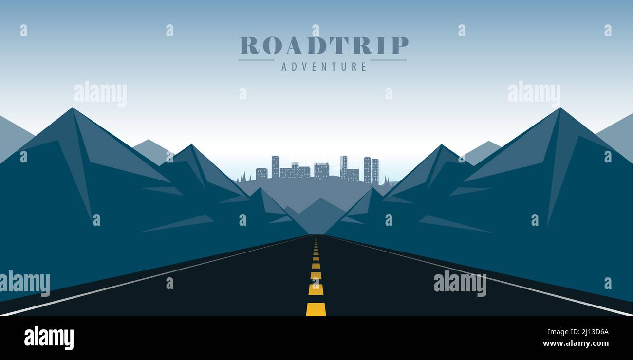 Road trip view Stock Vector Images - Alamy