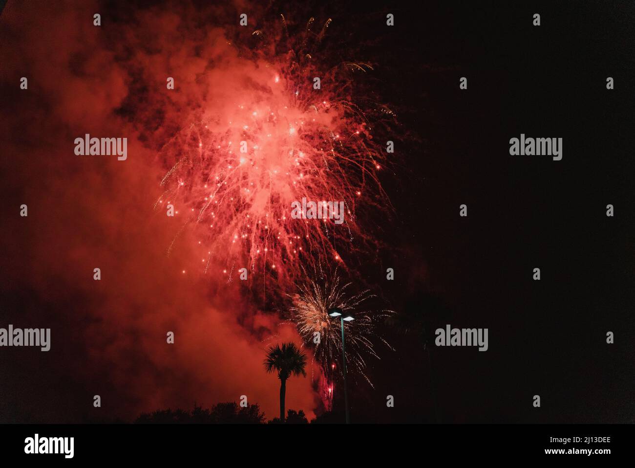Beautiful shot of fireworks Stock Photo - Alamy
