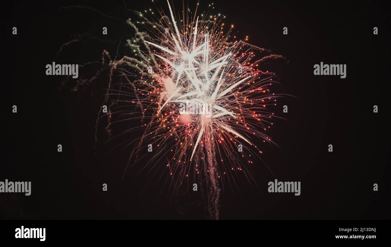 Beautiful shot of fireworks Stock Photo - Alamy