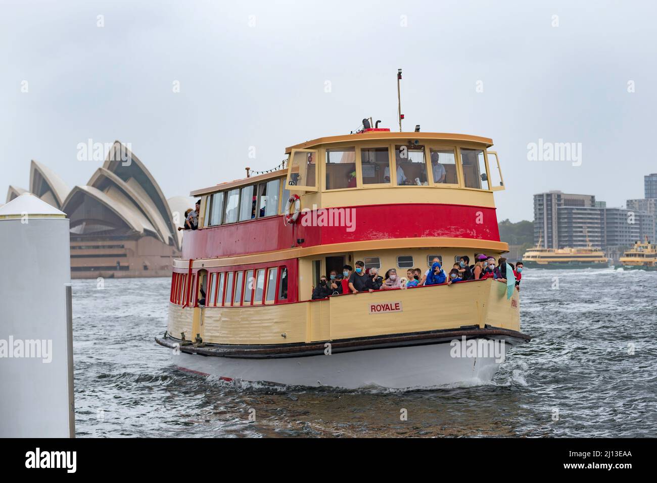 March 19th, 2022, Syd Australia: Vintage timber ferries ran free trips ...