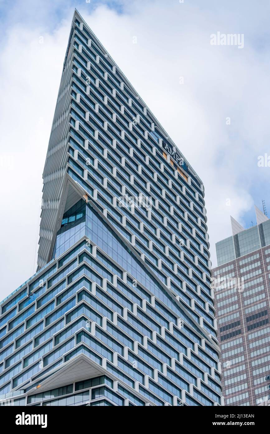 March 19, 2022, Sydney, Australia: Looking up at the nearly completed ...