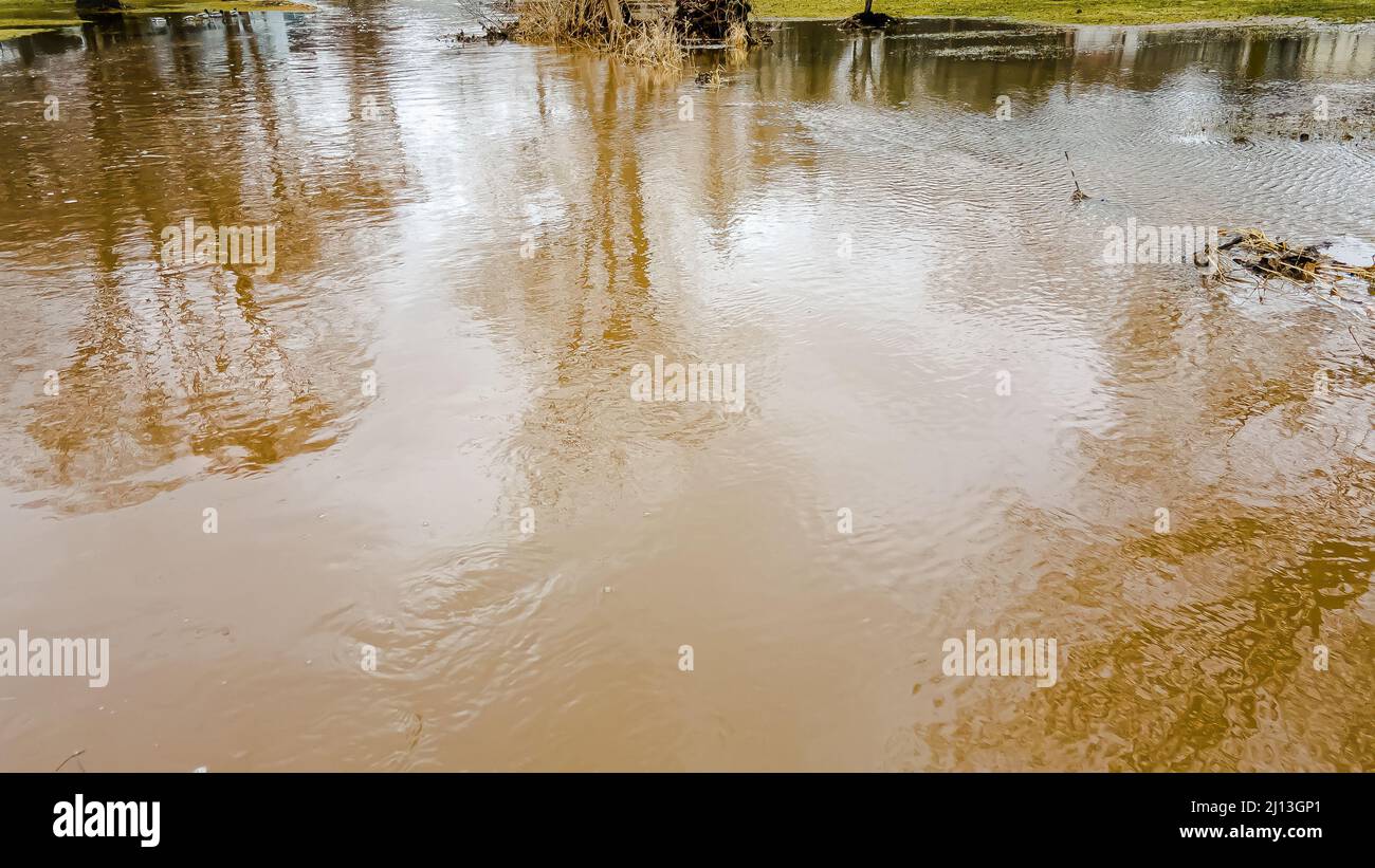 After a night of rain and warm temperatures the snow and ice is melting ...