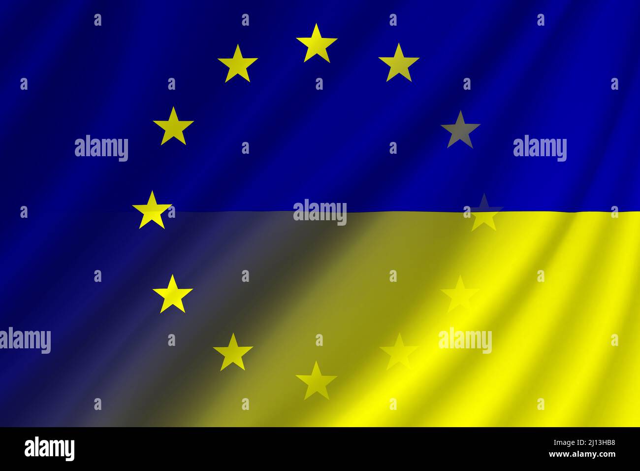 European union ukraine flag hi-res stock photography and images - Alamy