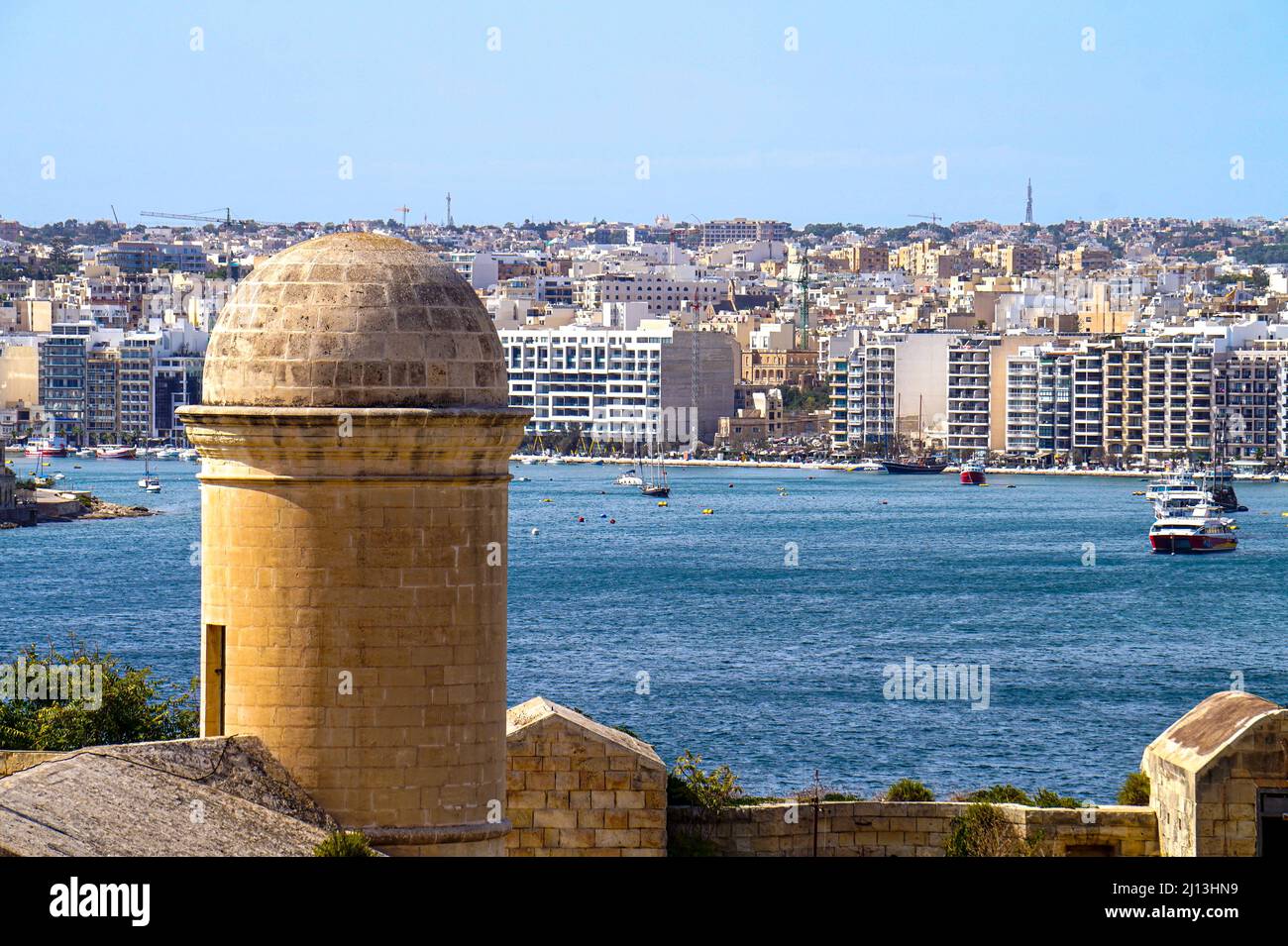 St Elmo Bay in Malta Stock Photo - Alamy