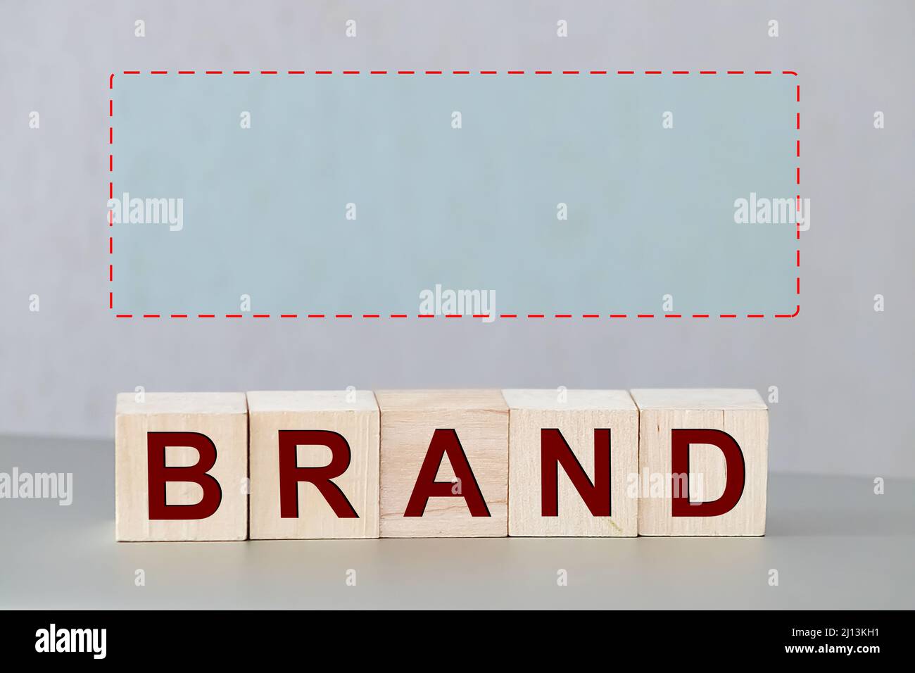 Wooden blocks with letters making Build Your Brand text Stock Photo - Alamy