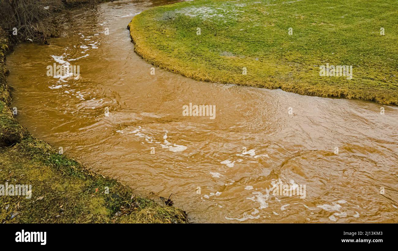 After a night of rain and warm temperatures the snow and ice is melting ...