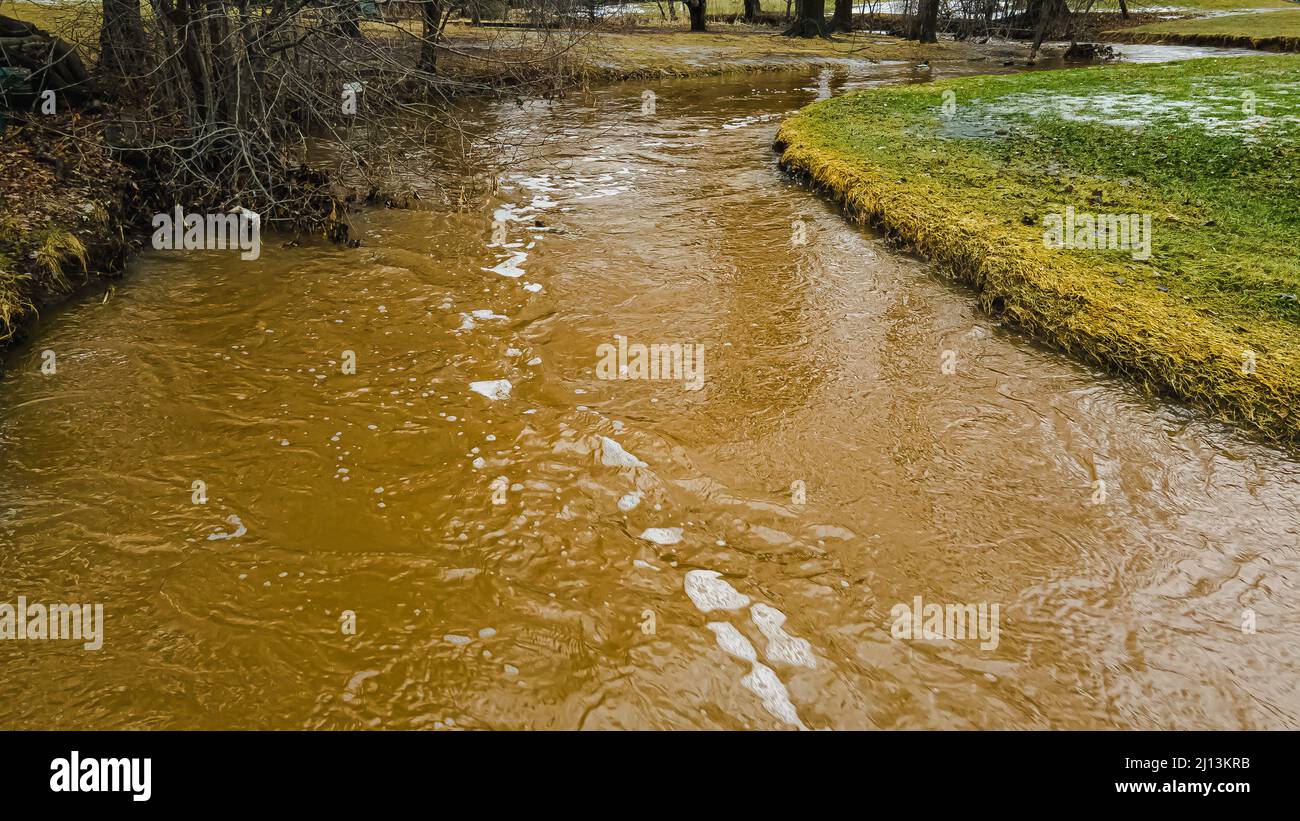 After a night of rain and warm temperatures the snow and ice is melting ...